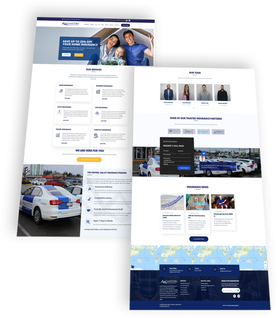 Case Study: Web Design for Insurance Company Central Valley Insurance